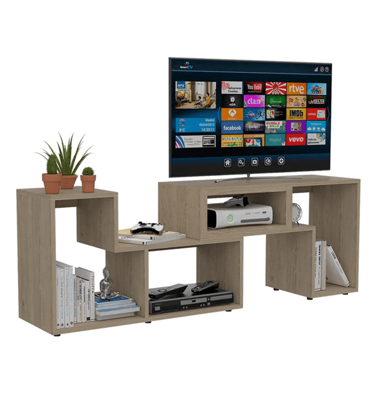 Muebles Concepto G | Mesa de TV Ascher Beige para Televisor de 50 Pulgadas