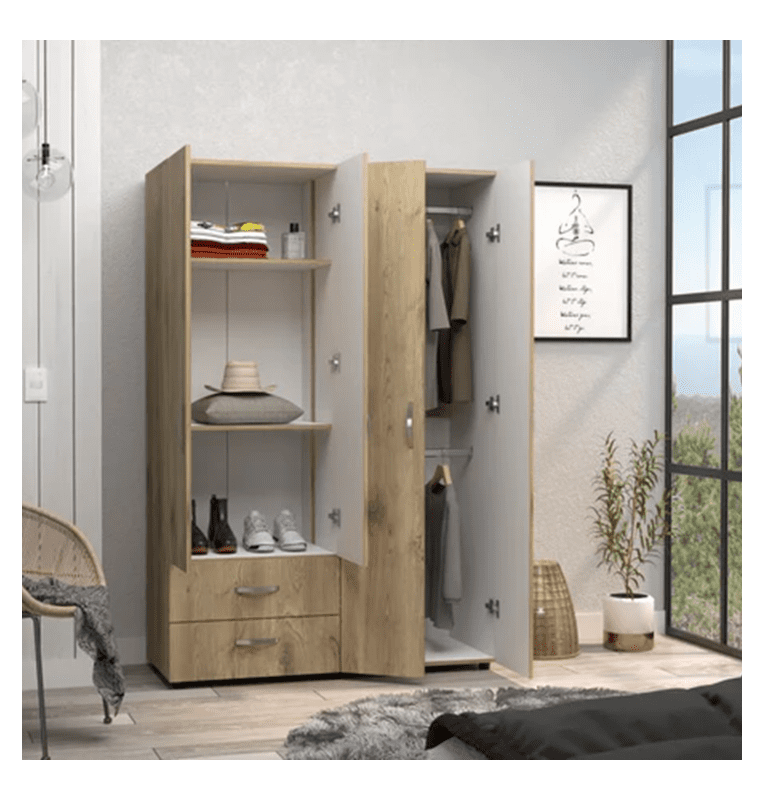 Muebles Concepto G | Closet Arkola Macadami y Blanco
