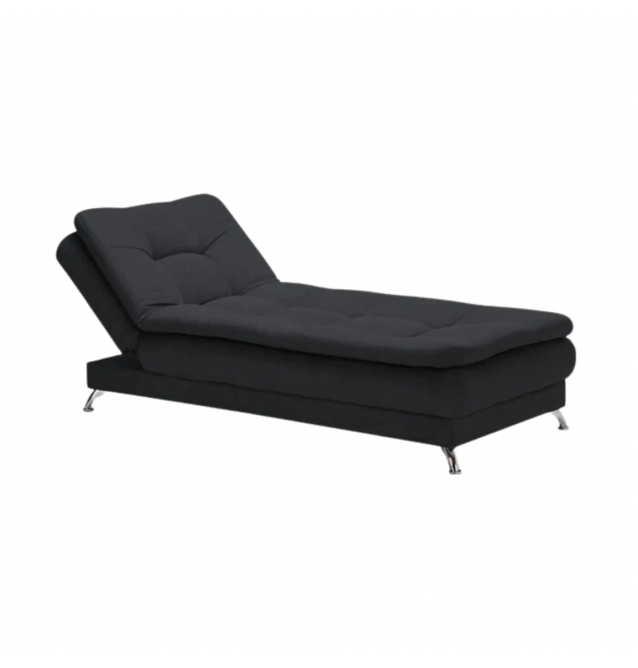 Muebles Concepto G | Módulo Chaise Longue Berlín Color Tapizado Negro Tipo de Tela Eco Cuero
